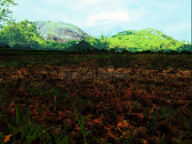 An Indian Agriculture Land of the Most Beautiful Stock Photo - Image of ...