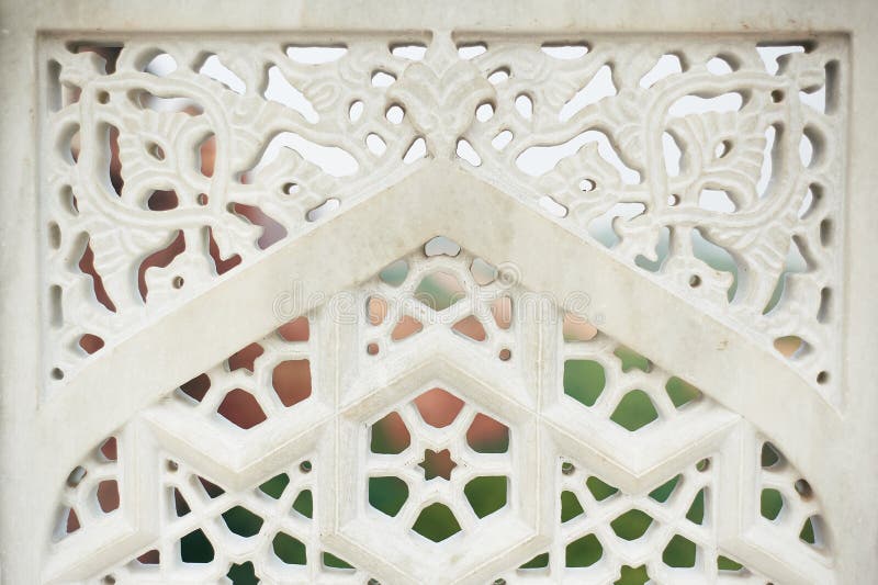 Indian or Arabic Window Pattern. Window with Many Holes Stock Image ...