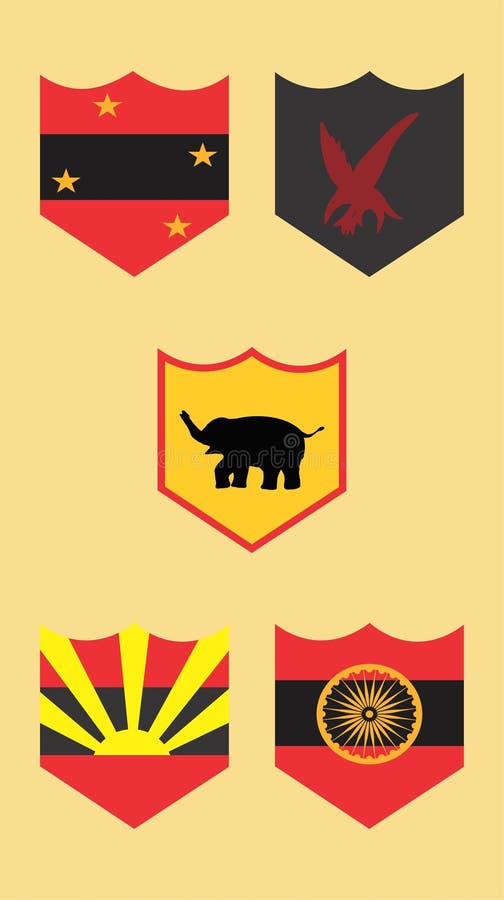 Indian Army logos cdr x6 stock vector. Illustration of font - 333588857