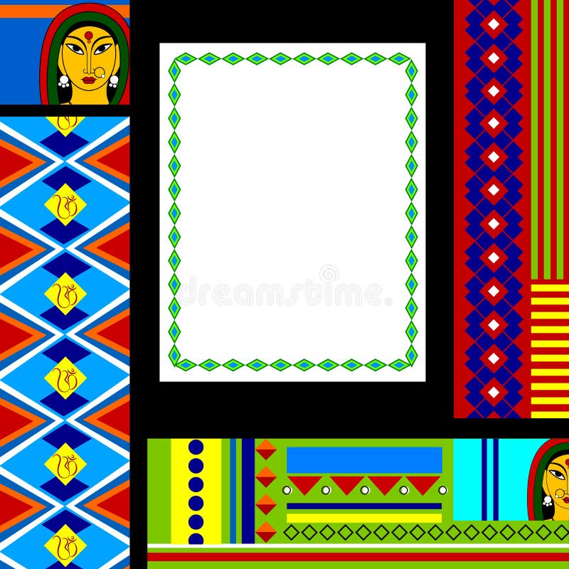 Indian Art background stock vector. Illustration of filigree - 70329725