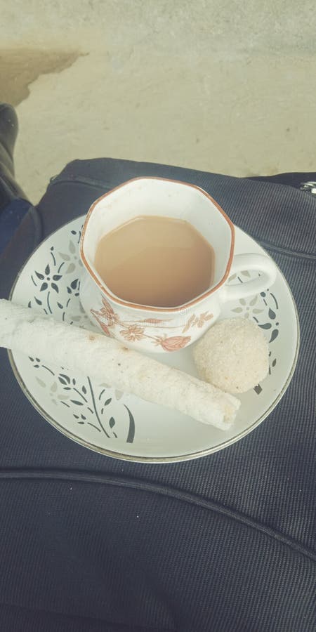 Indian Assamese Morning Tea with Home Made Sweets Stock Image - Image ...