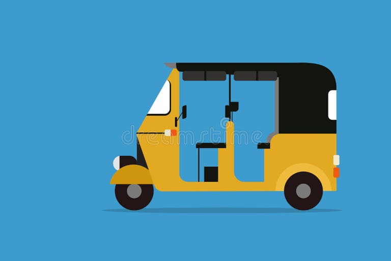 Indian Rikshaw Vector Stock Illustrations – 27 Indian Rikshaw Vector ...