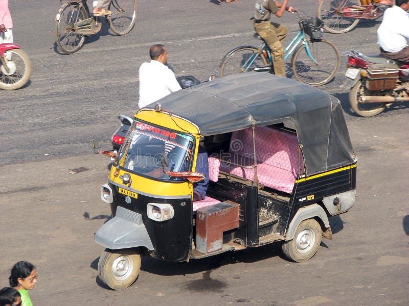 Indian Auto Rickshaw in Puri Editorial Stock Photo - Image of travel ...