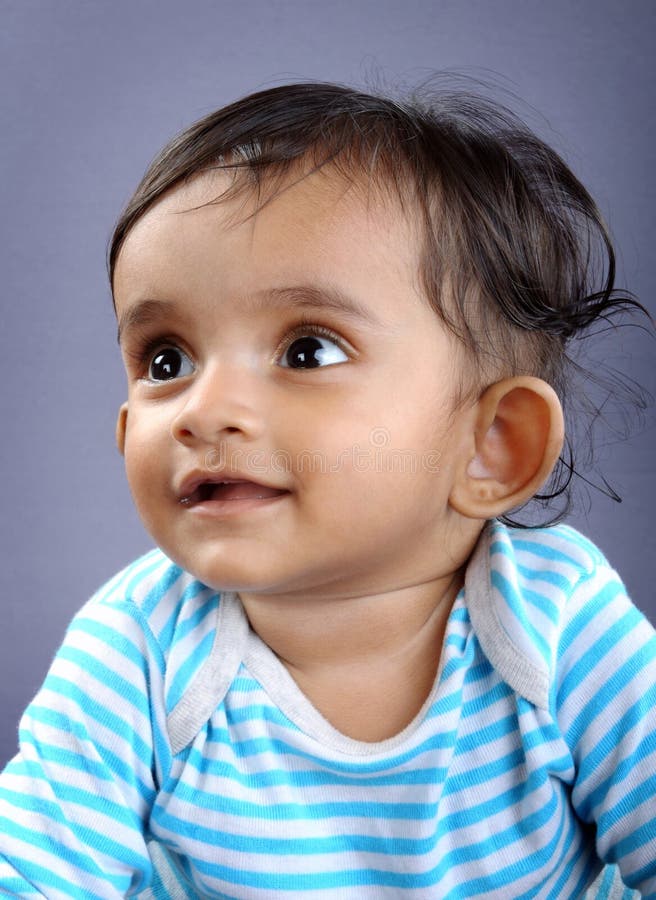 Indian Baby stock image. Image of little, expression - 39345117
