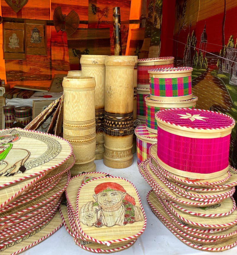 Handicrafts stock photo. Image of indian, bamboo, handicrafts - 289867324