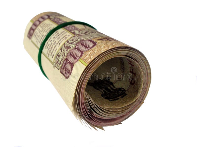 Indian Bank Note-INR 500 Folded Stock Image - Image of multiple ...