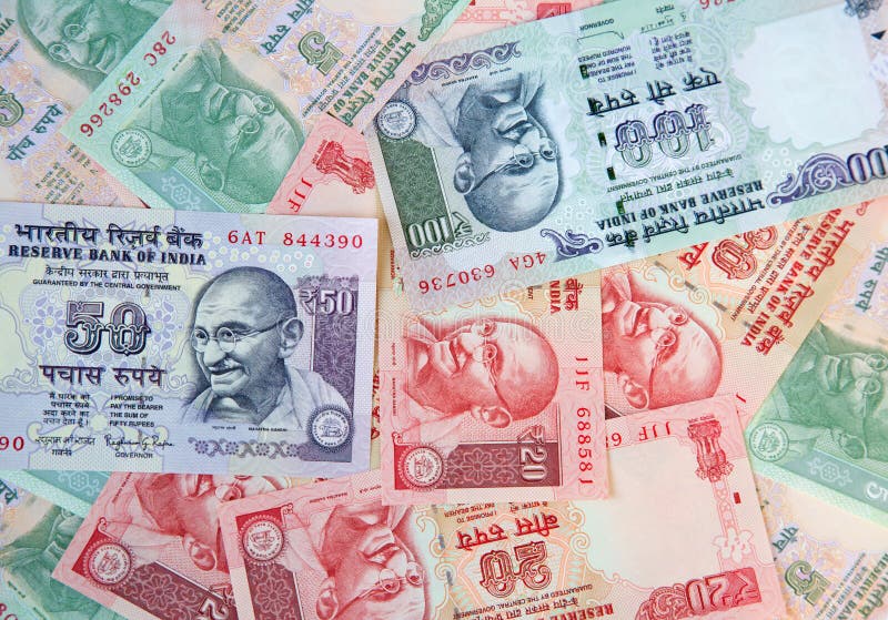 Indian banknotes stock photo. Image of note, income - 102334150