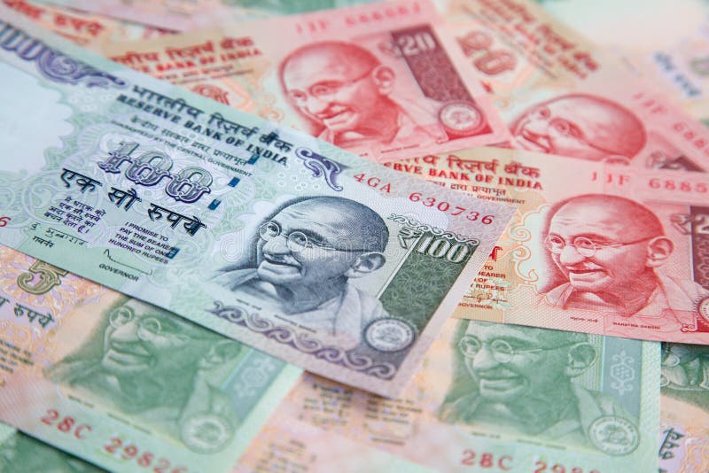 Indian banknotes stock image. Image of debt, bill, budget - 106100285