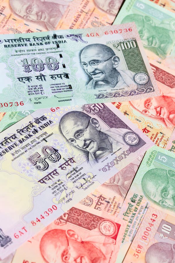 Indian banknotes stock photo. Image of crisis, denomination - 135172290