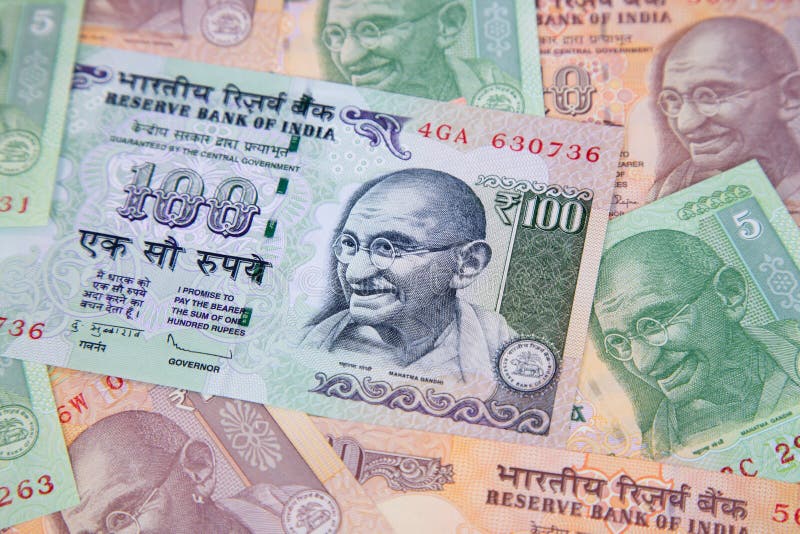 Indian banknotes stock image. Image of currency, business - 176458747