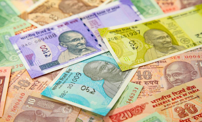 Indian banknotes stock photo. Image of government, exchange - 213892494