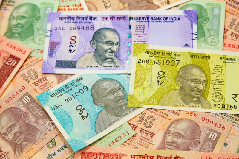 Indian banknotes stock photo. Image of foreign, growth - 213892508