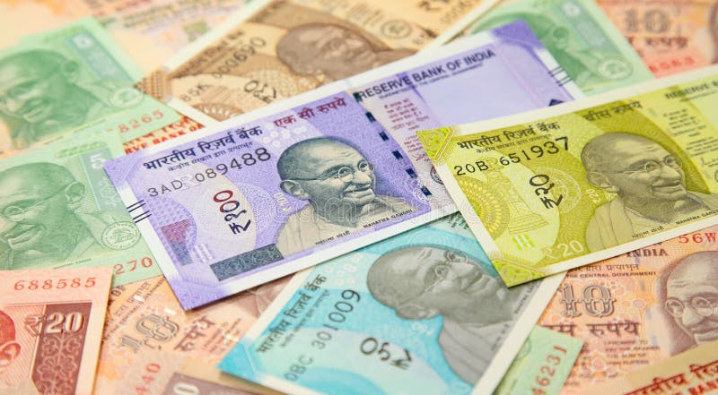 Indian banknotes stock image. Image of banking, income - 256301151