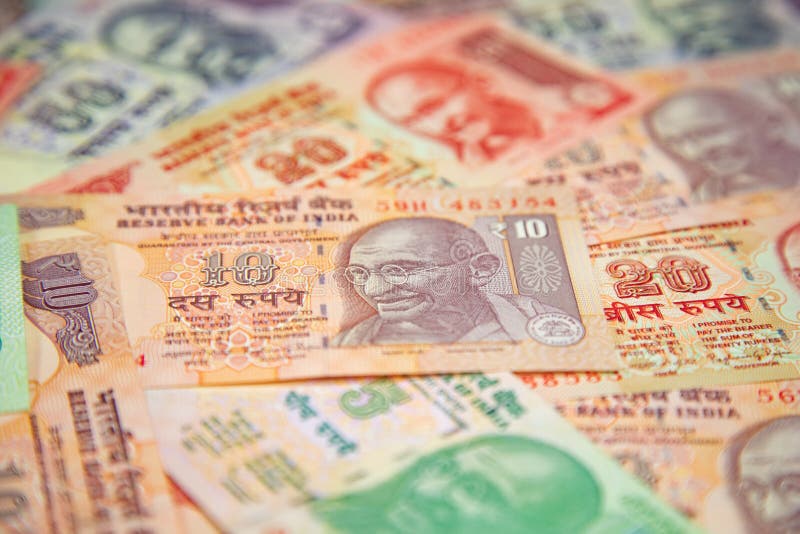 Indian banknotes stock image. Image of mahatma, foreign - 267849181