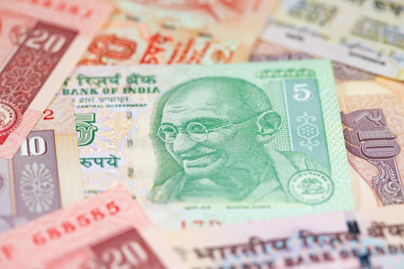 Indian banknotes stock image. Image of freedom, indian - 267849183