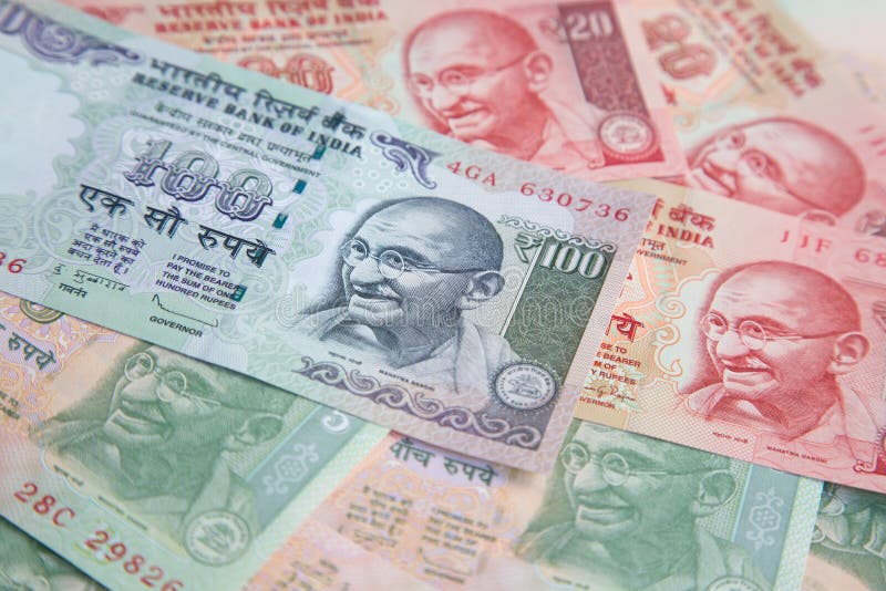 Indian banknotes stock photo. Image of indian, banking - 96607826