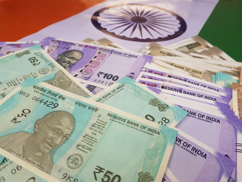 Indian Banknotes Placed on the National FlagÂ Stock Photo - Image of ...