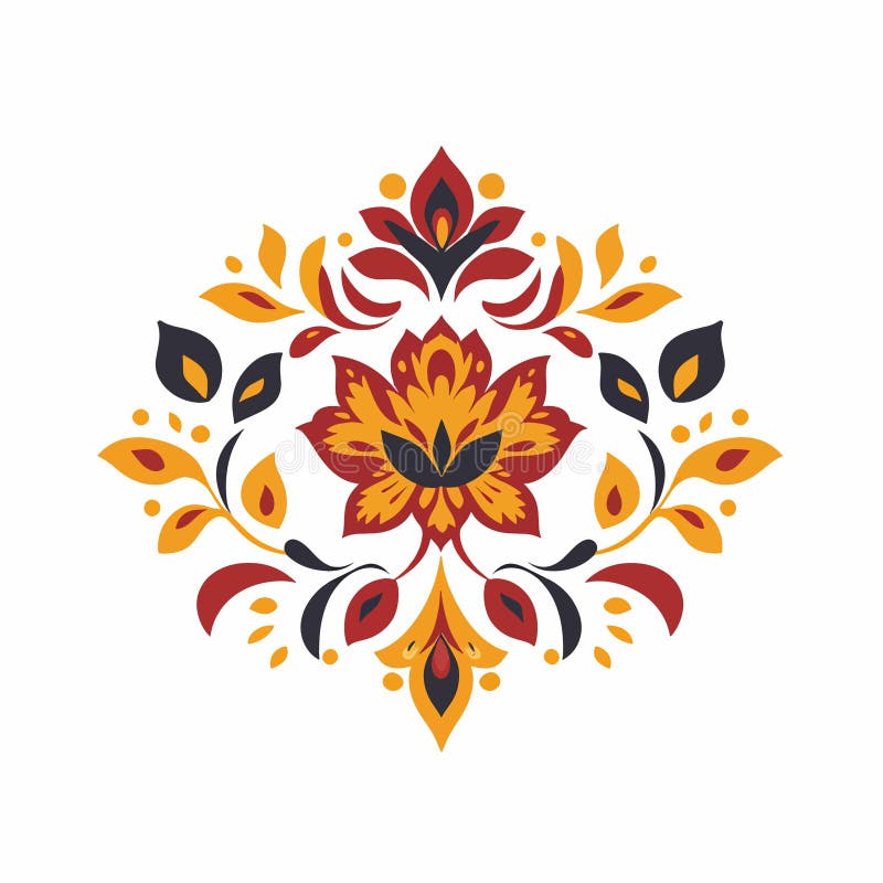 An Indian Beautifully Decorated Rangoli Design at the Entrance of a ...