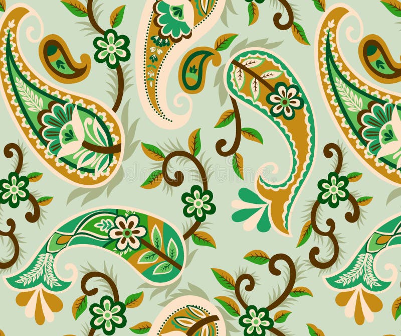 Indian Best Design.Green Color Pettern Design Stock Illustration ...