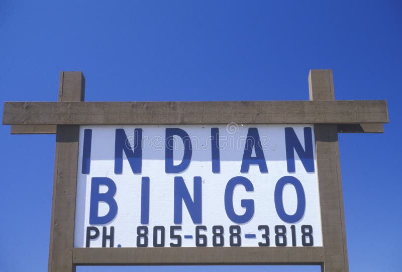 Indian Bingo Sign in Northern CA Editorial Photography - Image of ...