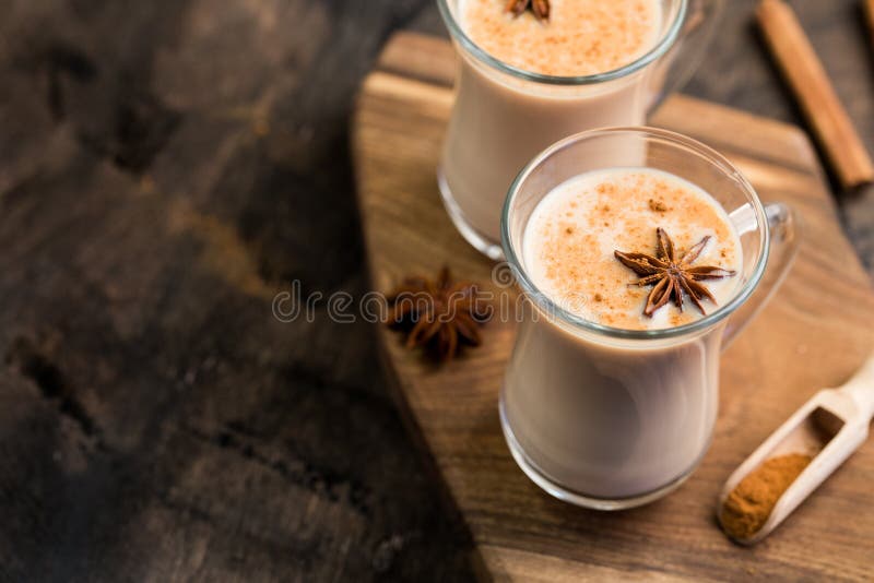 Indian Black Tea. Tea Masala. Tea Spiced with Milk Stock Photo - Image ...