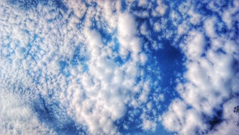 Indian Blue Sky with White Clouds Stock Image - Image of baconweed ...