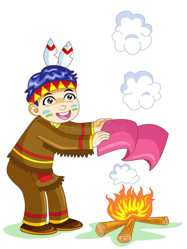 Indian Smoke Signal Stock Illustrations – 15 Indian Smoke Signal Stock ...