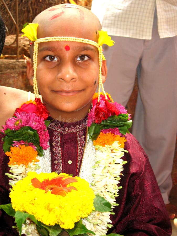 Indian boy at ceremony stock photo. Image of colour, colourful - 2411932
