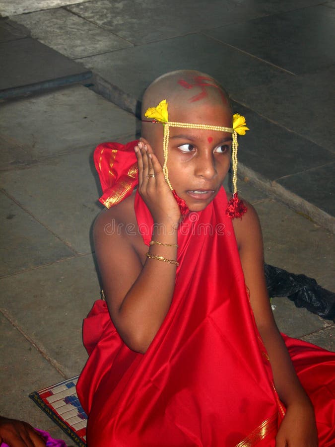 Indian boy chanting mantra stock image. Image of happily - 2412101