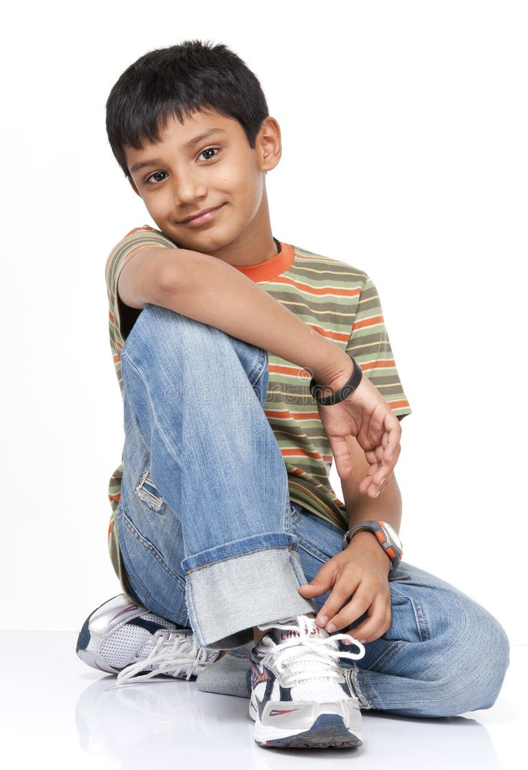 Indian Kid Shoing Muscle Stock Photos - Free & Royalty-Free Stock ...