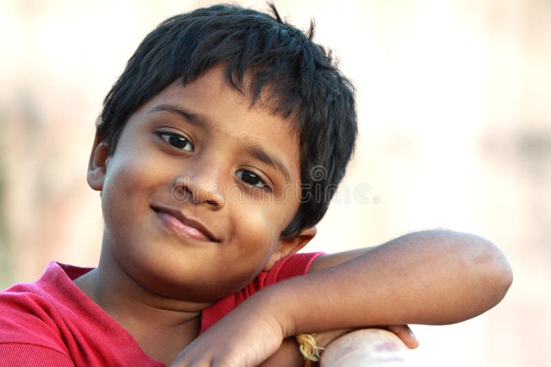 Indian boy with smile stock photo. Image of portrait - 14017984