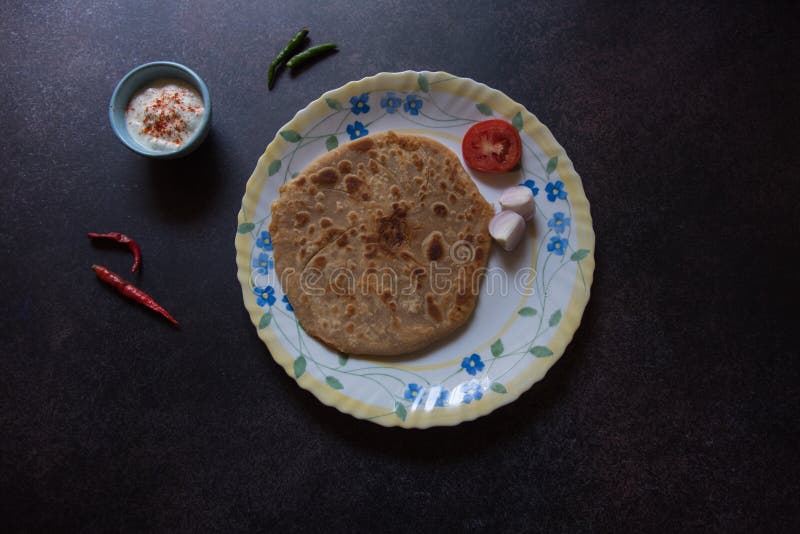 226 Aloo Paratha Top View Stock Photos - Free & Royalty-Free Stock ...