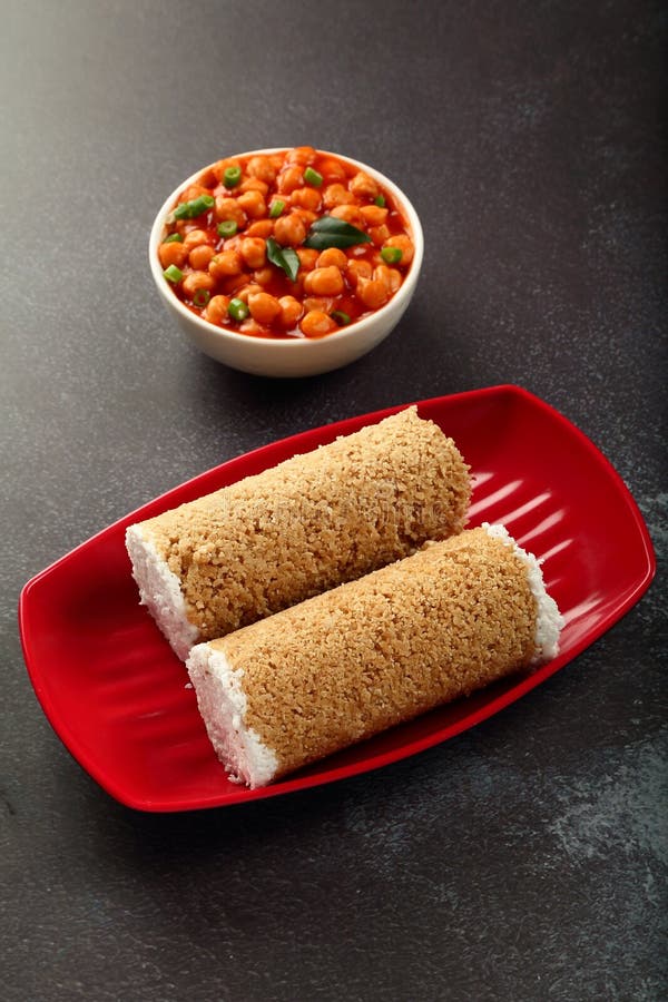 Puttu kadala curry stock image. Image of indianriceputtu - 60530249
