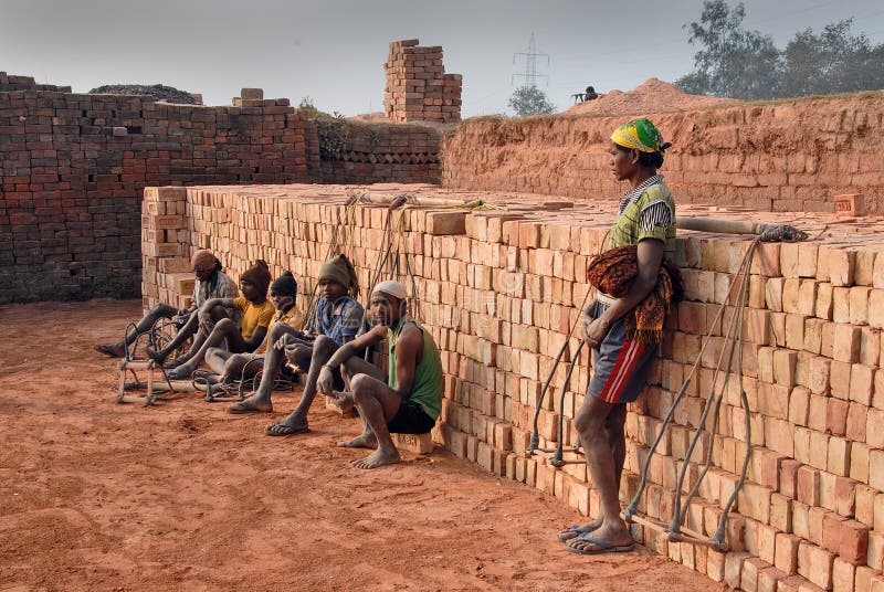 Indian Brick field editorial image. Image of economy - 18723520