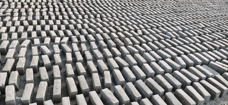 Indian Brick`s Made by Indian Engineer with Hard Work Stock Photo ...