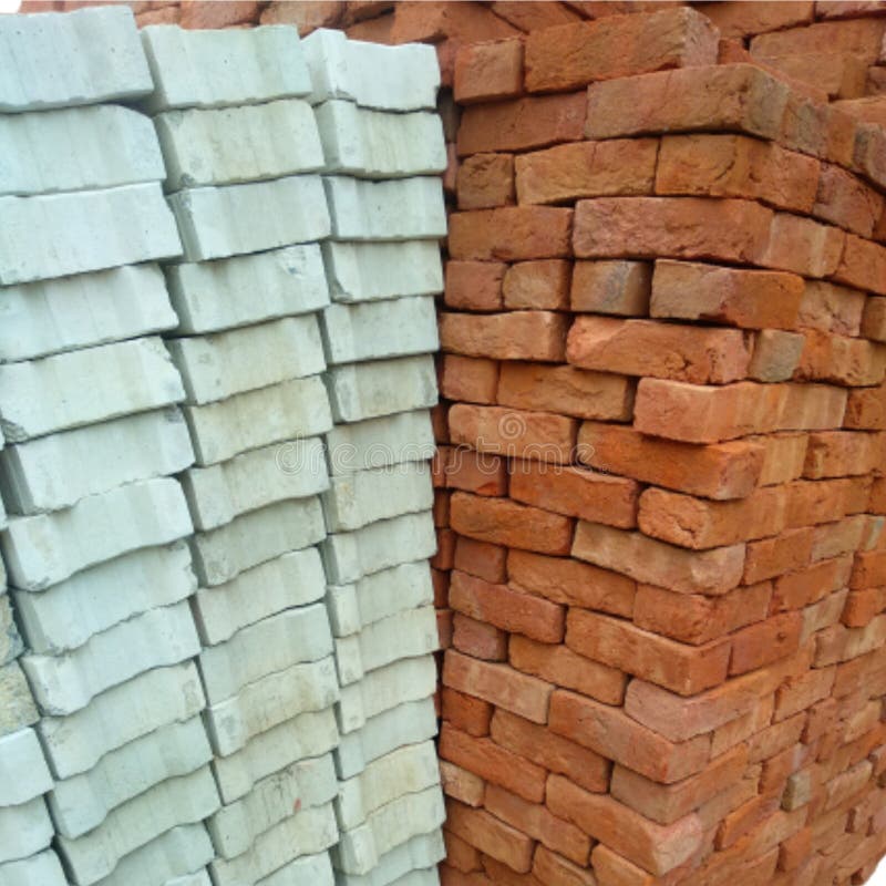 Indian Bricks Stock Photography in Pattern Stock Image - Image of tile ...