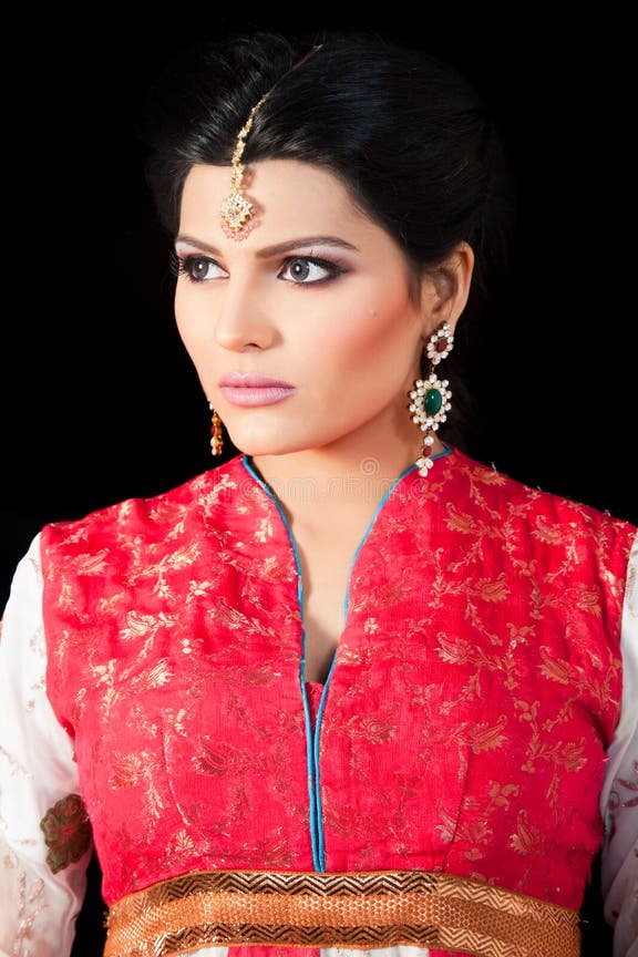 Indian bride stock image. Image of bride, sensuality - 22433007
