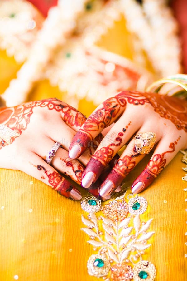 Indian Bride Hands. Soft Focus, Blur Stock Image - Image of artist ...