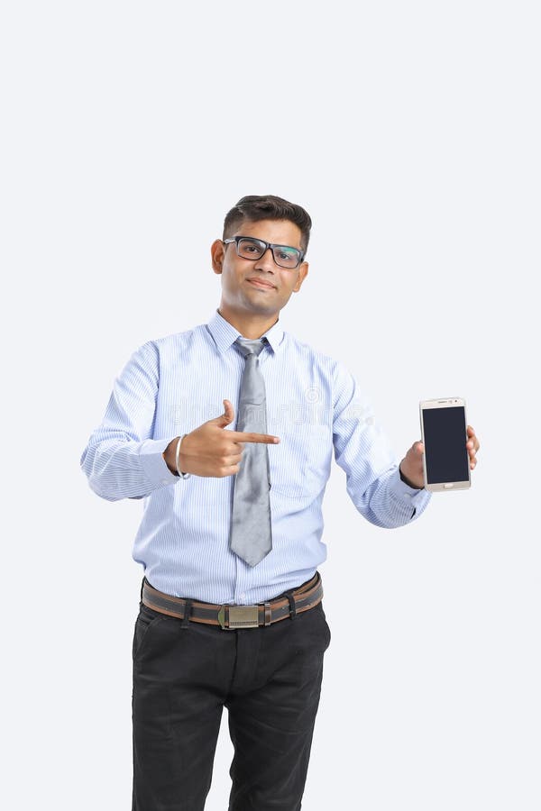Indian Business Man Showing Smartphone Stock Photo - Image of happy ... Indian Business Man Showing Smartphone Stock Photo - Image of happy ...