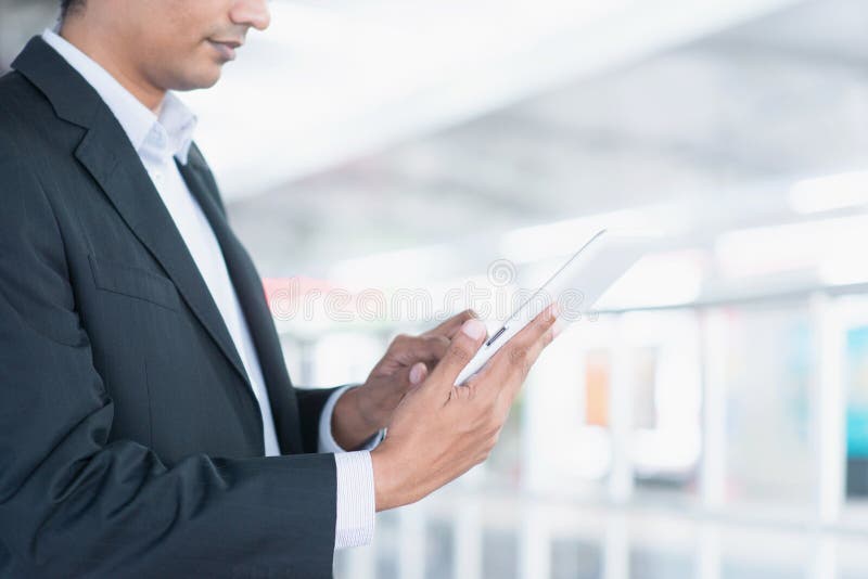 Indian Business People Using Tablet Computer Stock Photo - Image of ...