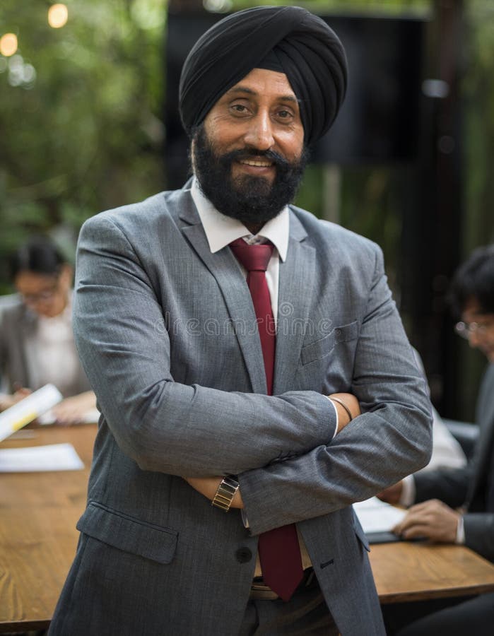 Indian Businessman in a Meeting Stock Image - Image of multiethnic ...