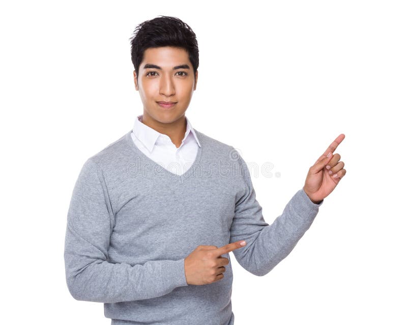 Indian Businessman Two Finger Point Up Stock Photos - Free & Royalty ...