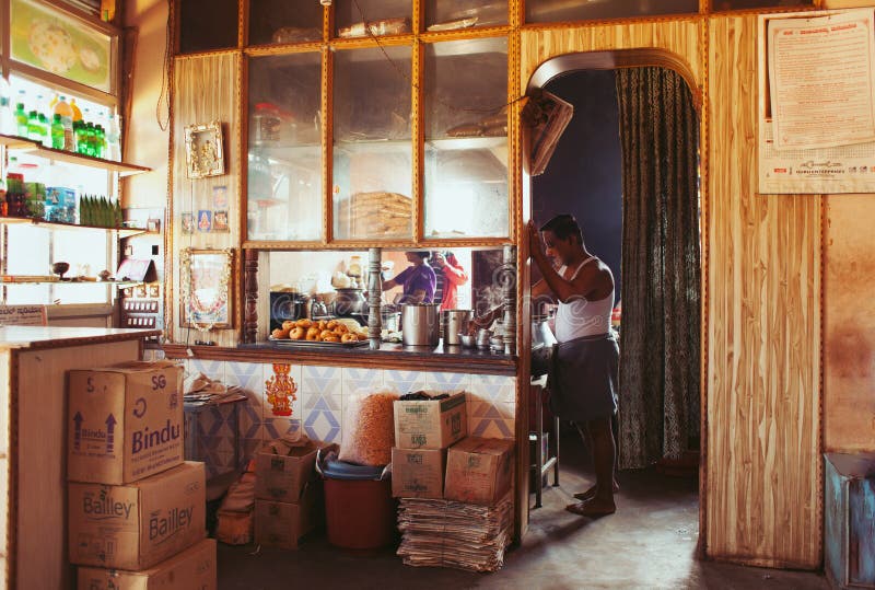 Indian cafe kitchen editorial stock image. Image of cafe - 52713504