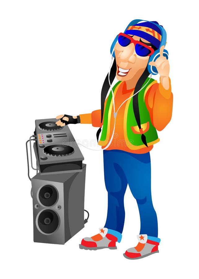 Hiphop Rapper stock vector. Illustration of character - 16478682