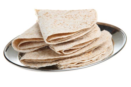 Indian Chapati Breads stock image. Image of studio, platter - 6962791