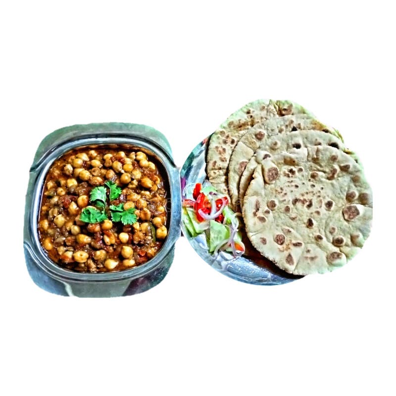 Indian chhole roti stock image. Image of icing, roti - 234843703