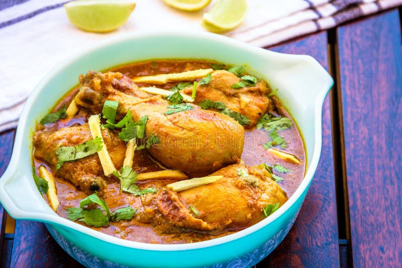 Indian Chicken Curry with Cilantro and Ginger - Chicken Side Dish Stock ...