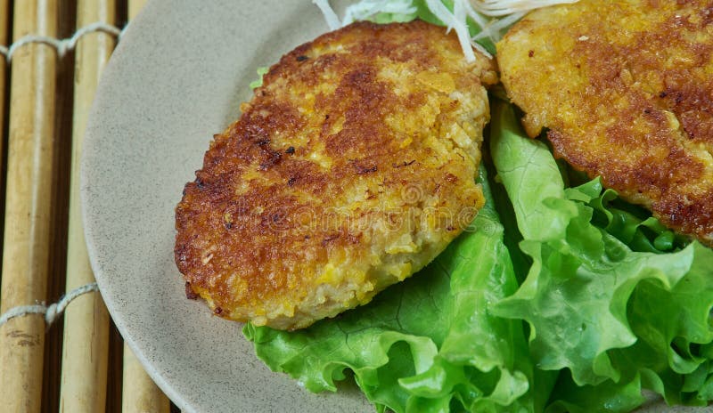 Indian chicken cutlets stock photo. Image of indian, close - 88848236