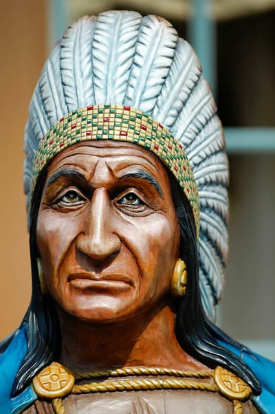 The Indian Chief stock image. Image of head, totem, brave - 5900455