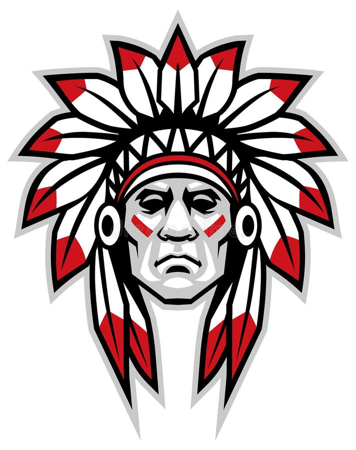 Indian Chief Headdress Vector Design Set Stock Vector - Illustration of ...